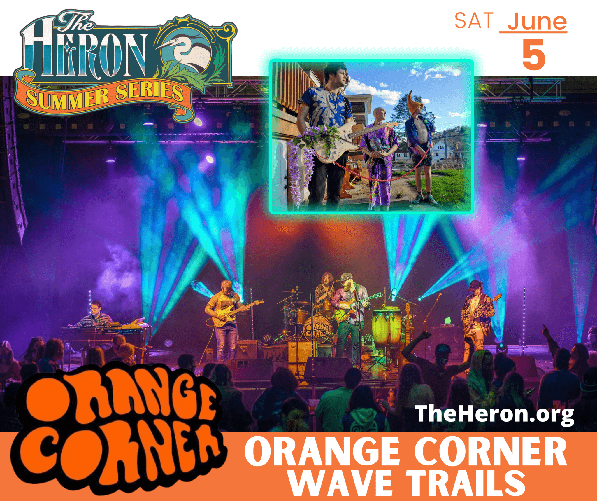 Orange Corner and Wave Trails | The Heron